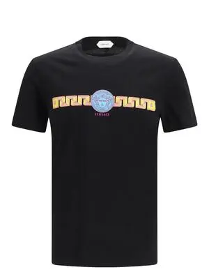 Versace Slim Cotton Jersey T-shirt - Black