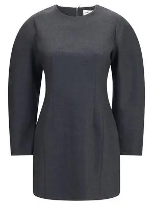 P.a.r.o.s.h P. A.r. O.s. H. Gabardine And Wool Dress Feale - Grey