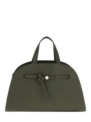 Tory Burch Tory Burch Romy Calf Leather Top Handle Bag Green