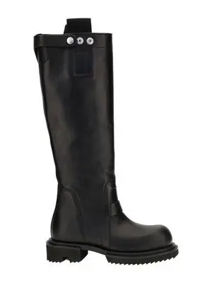 Rick Owens Gabe Leather Knee-high Boots - Black