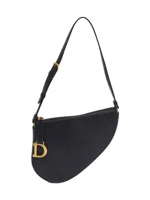 Dior Christian Dior 2012 Saddle Rodeo Tote Bag Black