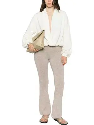 ELY ELY ELY ELY Marl Knit Flared Trousers