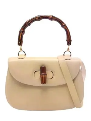 GUCCI 2000s Bamboo Turn-lock Cross Body Bag