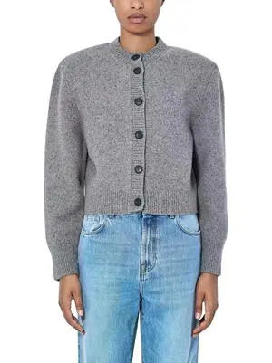 RÓHE Knitted Button-up Cardigan - Grey