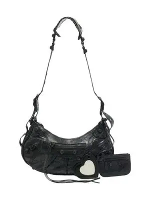 Balenciaga Le Cagole Stud-detail Shoulder Bag Black