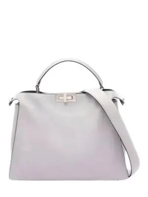 Fendi 2010s Peekaboo Essential Turn-lock Handbag - Grey