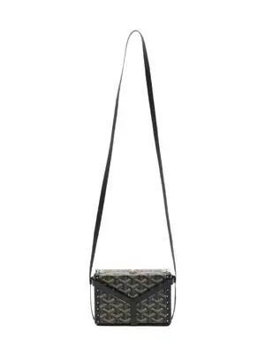 Goyard 2019 Minaudière Goyardine Trunk Shoulder Bag - Black