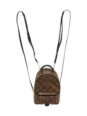 LOUIS VUITTON 2020 Mini Palm Springs Monogram Backpack - Brown