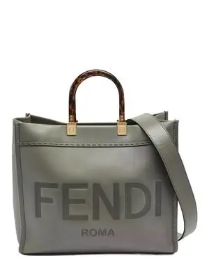 Fendi 2021 Medium Sunshine Tote Bag - Grey
