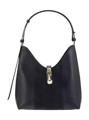 Furla Furla Goccia S Leather Shoulder Bag Blue