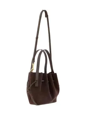 Yuzefi Mini Scallop Tote Bag - Brown