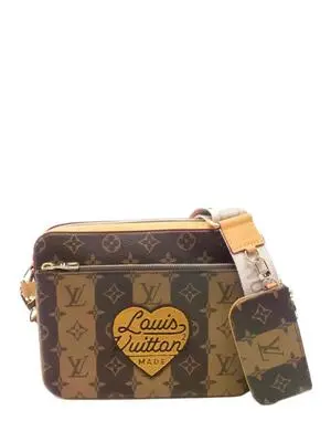 LOUIS VUITTON X Nigo 2010s Trio Cross Body Bag - Brown