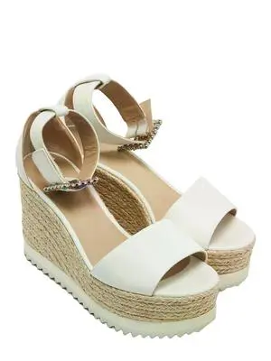 LE SILLA Crystal-embellished Espadrilles