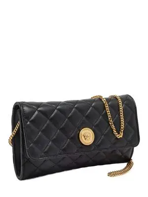 Versace Quilted Cross Body Bag - Black