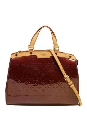 LOUIS VUITTON 2010 Gm Brea Monogram Vernis Tote Bag - Red