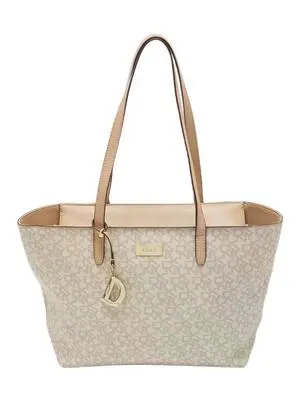 Dkny Monogram-pattern Tote Bag - Neutrals
