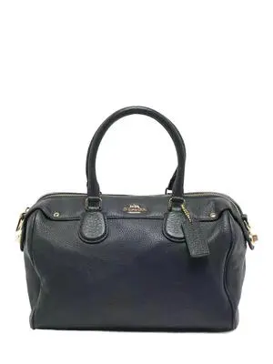 COACH VINTAGE Small Bennett Leather Satchel Bag - Blue