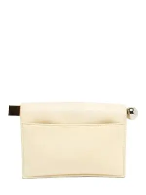 Jacquemus Pochette Rond Carré La Petite Clutch Bag - Neutrals