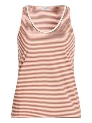 Brunello Cucinelli Tank Top Brick Size Cotton - Red