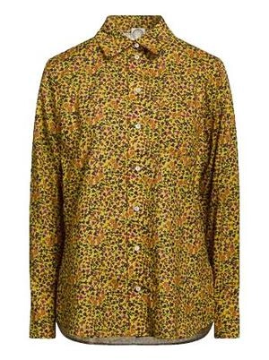 INES DE LA FRESSANGE PARIS Ines De La Fressange Paris Cotton Poplin Floral Print Shirt Yellow