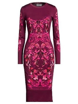 Versace Midi Dress Size Viscose, Elastane - Purple