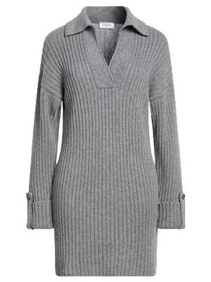 PAOLO PECORA Mini Dress Size Wool, Viscose, Polyamide, Cashmere - Grey