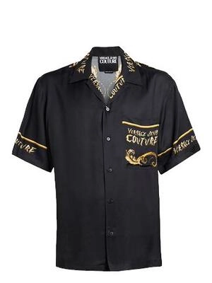 Versace Shirt Size Viscose - Black
