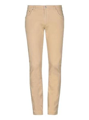 DANIELE ALESSANDRINI Pants Size Cotton, Elastane - Sand