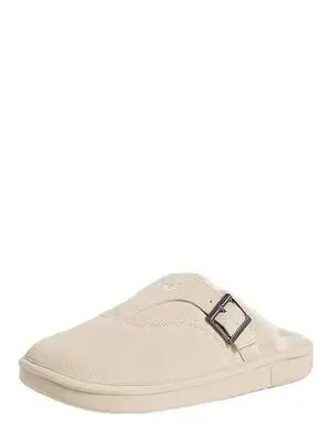 BRUNCH Amour Suede Shearling Slippers - Beige