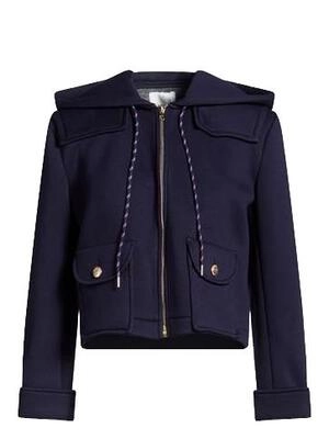Sandro Jacket Midnight Size Viscose, Elastane - Blue