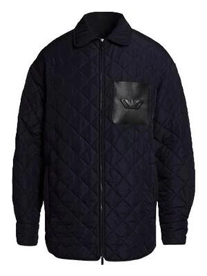 Emporio Armani Quilted Puffer Jacket - Blue