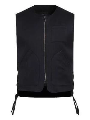 Emporio Armani Virgin Wool Vest - Navy