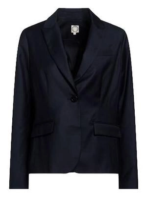 INES DE LA FRESSANGE PARIS Woman Blazer Midnight Blue Size 10 Wool