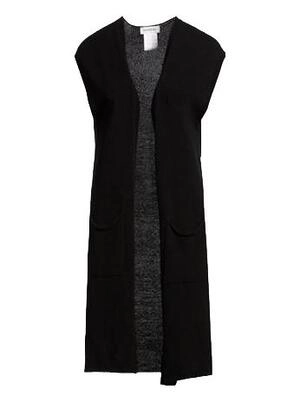 SHIRTAPORTER Sleeveless Wool, Viscose, Nylon, And Cashmere Cardigan - Black