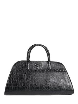 ERMANNO FIRENZE Crocodile-effect Tote Bag - Black