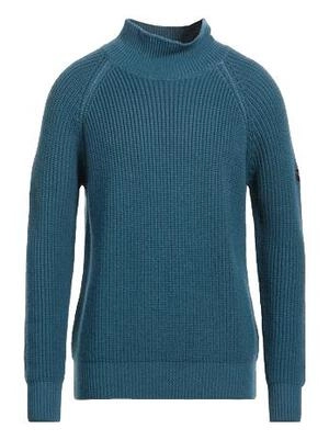 Paul & Shark Mock Neck Virgin Wool Sweater - Green
