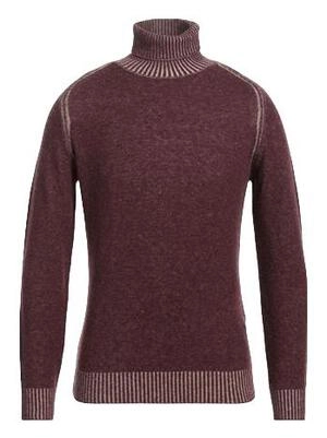 MOORER Virgin Wool Turtleneck - Red