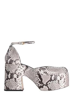ODISSI Leather Pumps - Light Grey