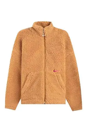 Nike Swoosh Sherpa Jacket - Brown