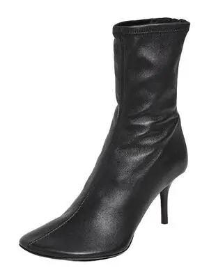 Acne Studios Stretch Leather Ankle Boots - Black