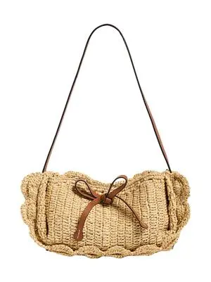Ulla Johnson Marina Raffia Shoulder Bag - Natural
