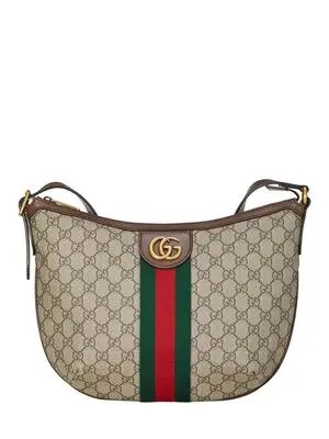 Gucci Original Gg Supreme Ophidia Shoulder Bag - Brown