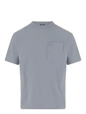 K-WAY Pocket Detailed Crewneck T-shirt - Gray