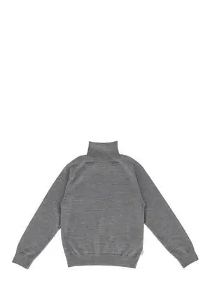 DOUUOD Turtleneck Raglan-sleeve Sweater - Grey