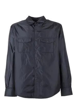 Aspesi Padded Chest-pocket Shirt - Black