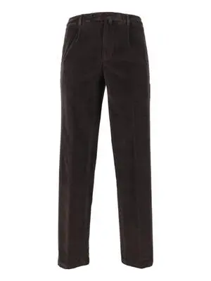 BRIGLIA 1949 Tailored Trousers With Belt Loops - Black