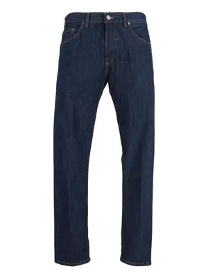 DONDUP Slim-fit Jeans With Turn-up Trim - Dark Blue