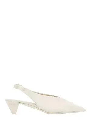 Loewe Leather Origami Cubic Pumps - White