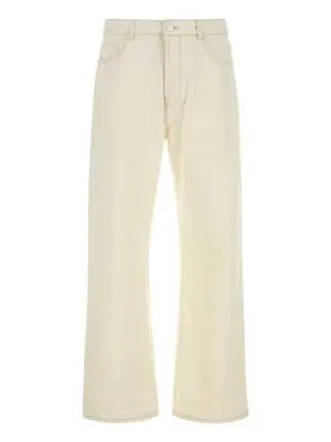 AMI Paris Ivory Denim Jeans - White