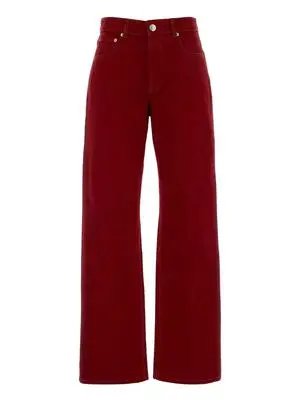 AMI Paris Straight Leg Jeans - Red